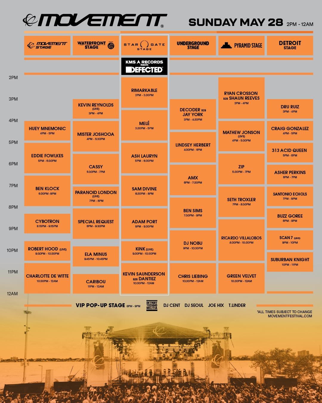 Movement Detroit Announces 2023 Set Times Featuring Skrillex & Zeds ...