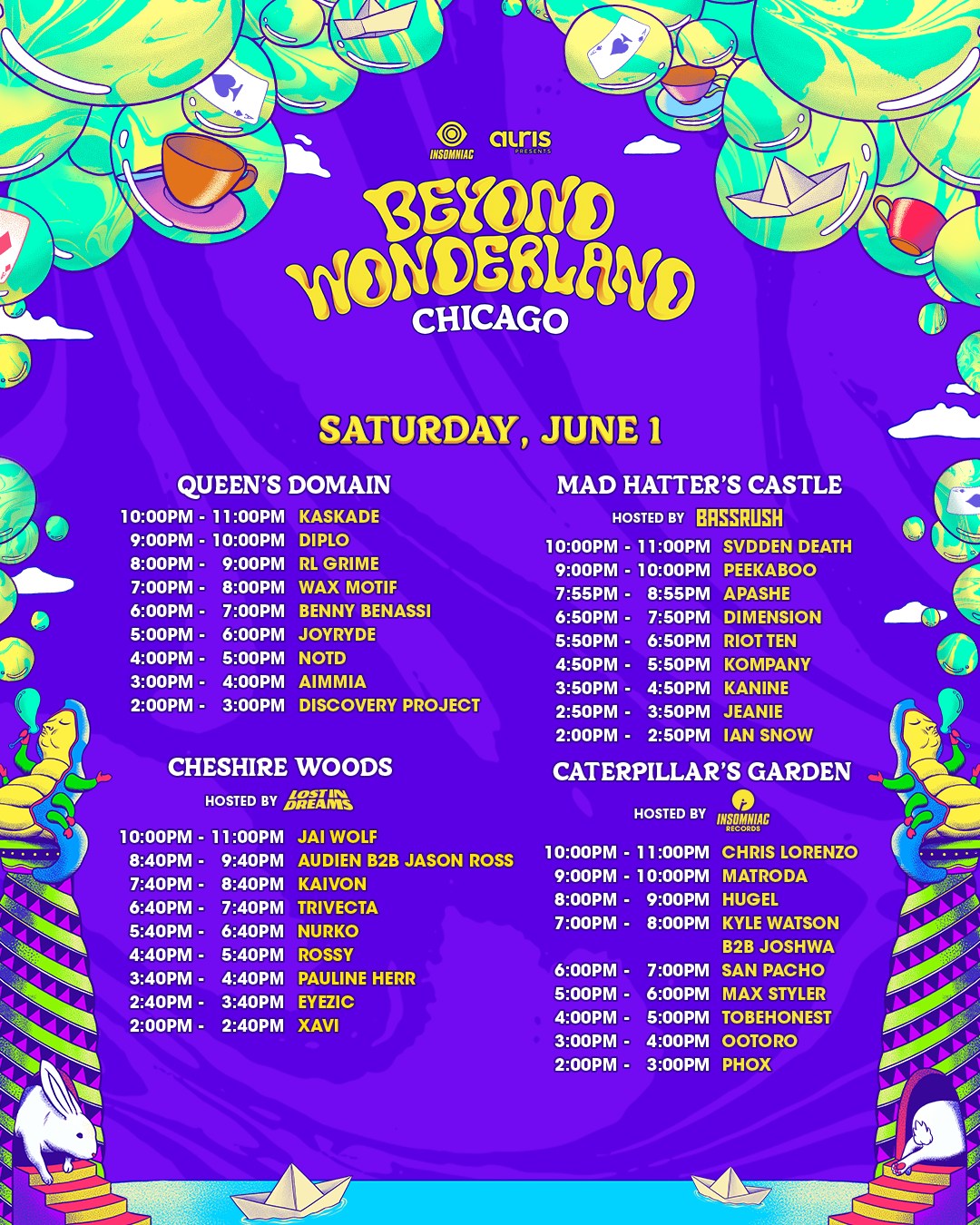Insomniac’s Beyond Wonderland Chicago Announces 2024 Set Times ...