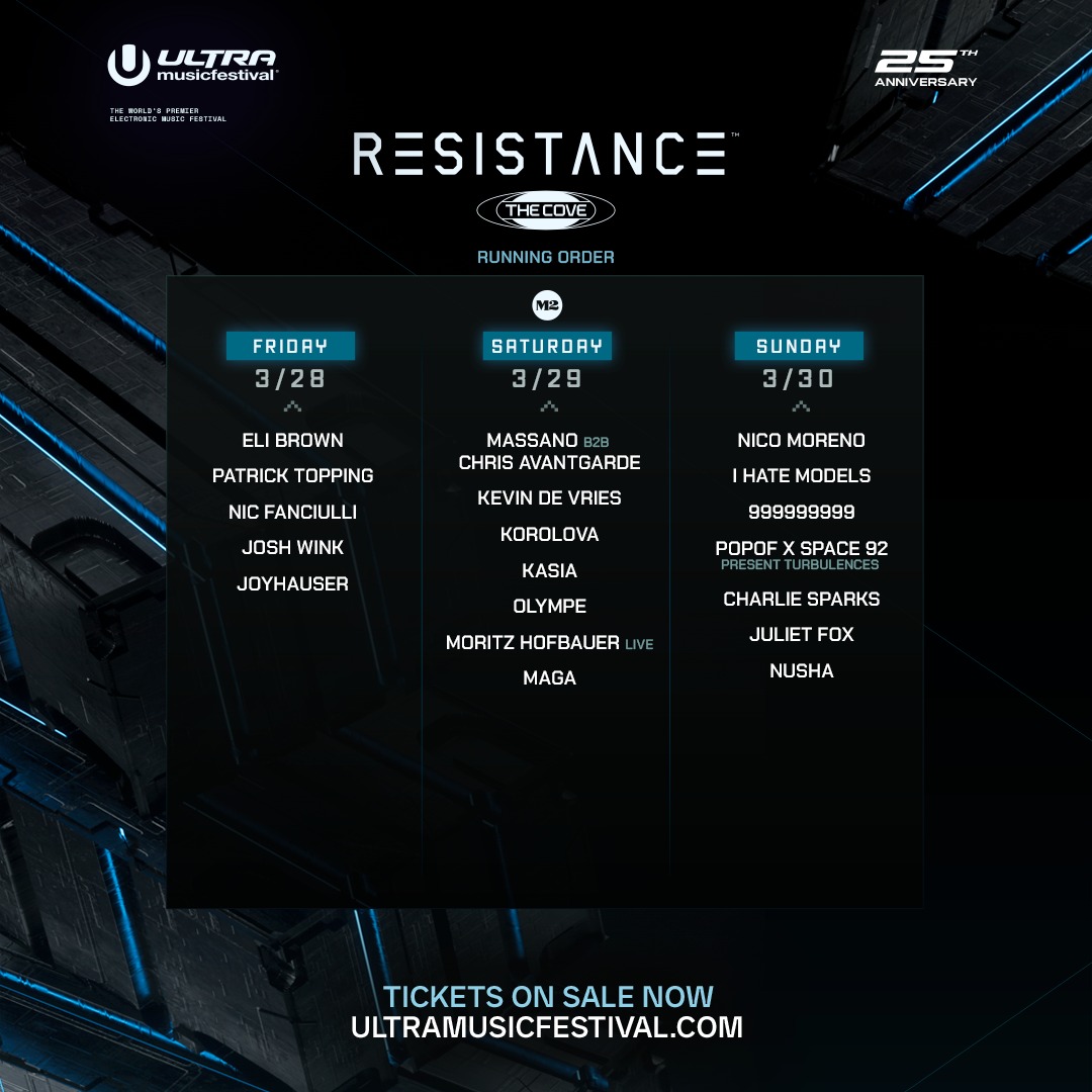 Ultra Music Festival Reveals 2025 Daily Lineup for 25th Anniversary ...