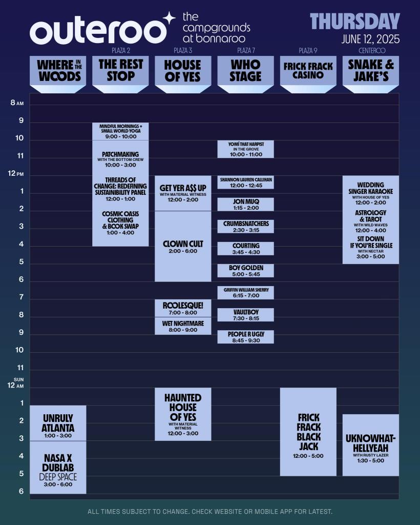 Bonnaroo Announces Set Times for 2025 Festival Week – Premier EDM