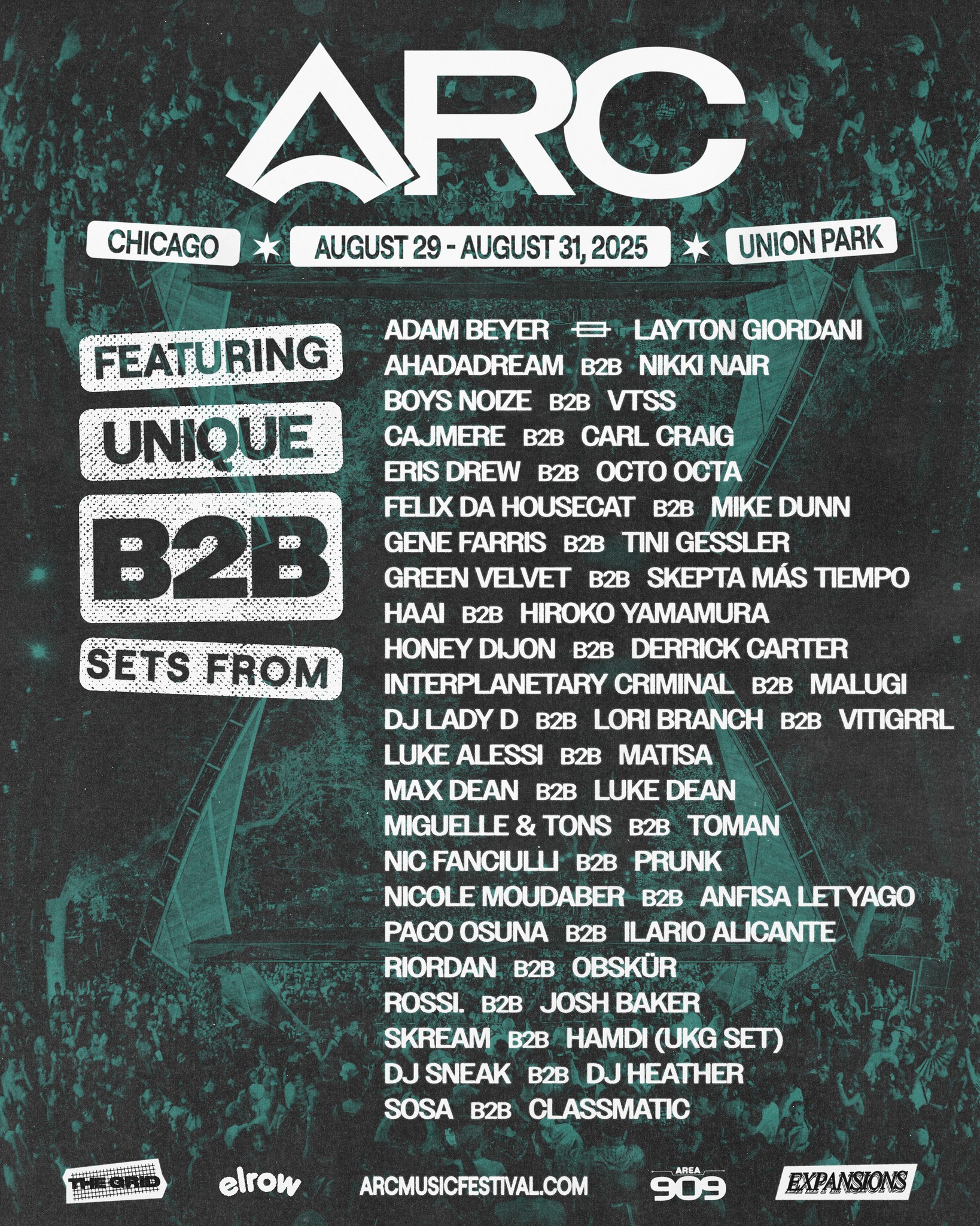 ARC Music Festival Reveals 2025 Set Times of House & Techno Legends ...