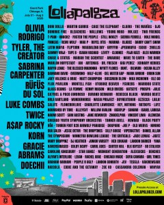 Lollapalooza Unveils 2025 Set Times Featuring Global Acts and Fan ...