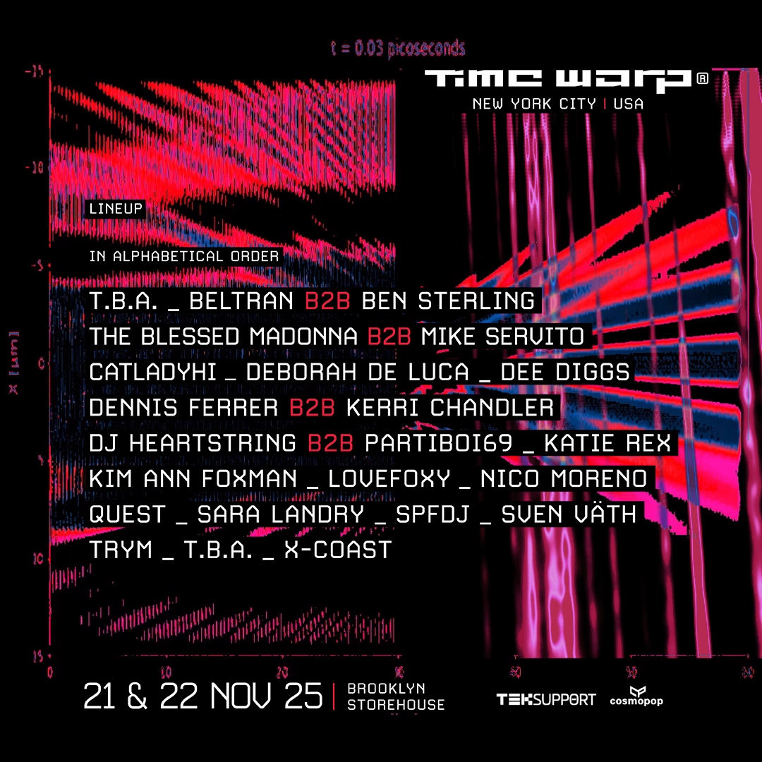 Teksupport Announces Lineup for Time Warp 2025 at Brooklyn Storehouse ...