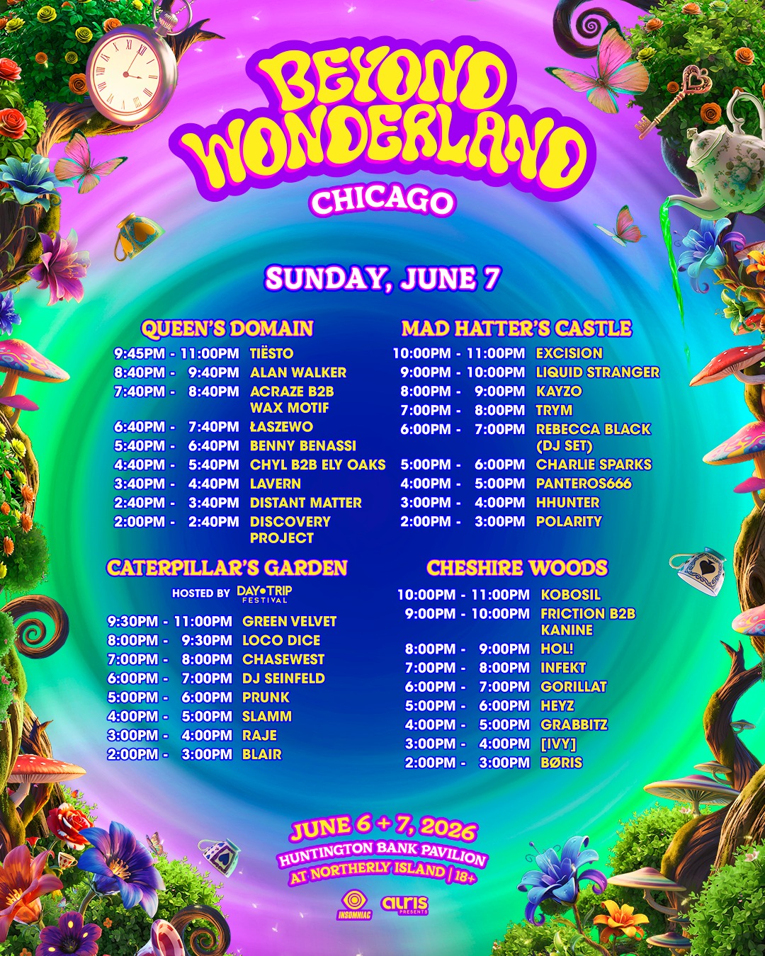 Beyond Wonderland Chicago 2026 Set Times + Six Must-See Artists ...